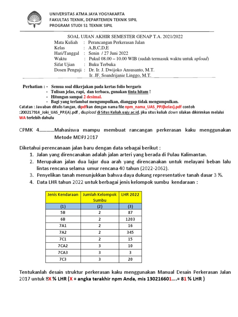 Soal UAS PPJ-ok | PDF