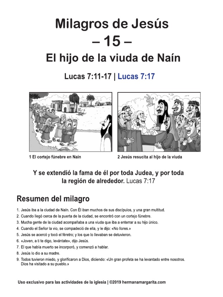 MJ 15 GR BN El Hijo de La Viuda de Nain | PDF