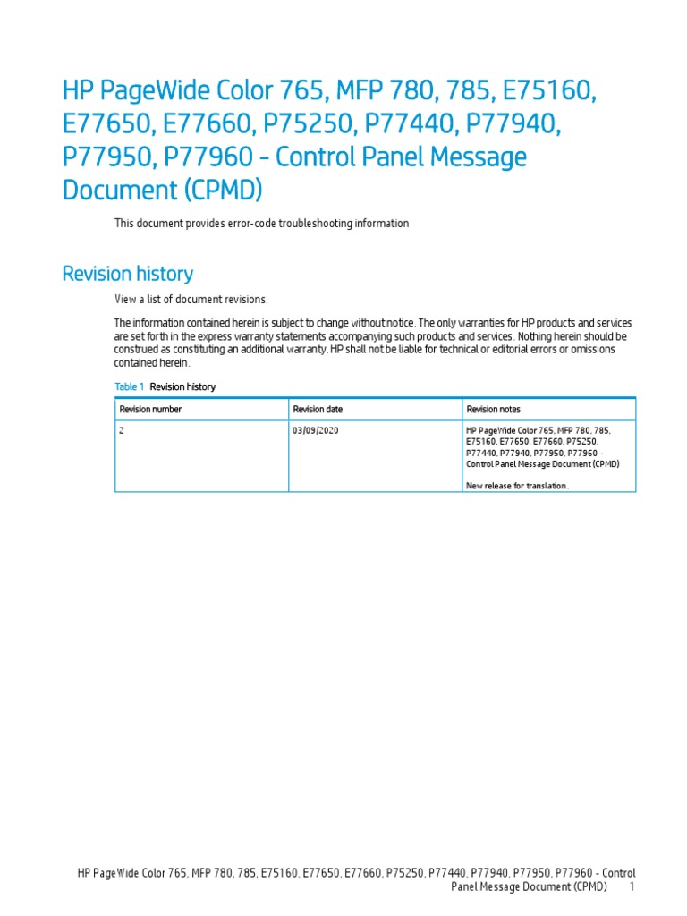 HP PageWide Color A3 - CPMD | PDF | Printer (Computing) | Door