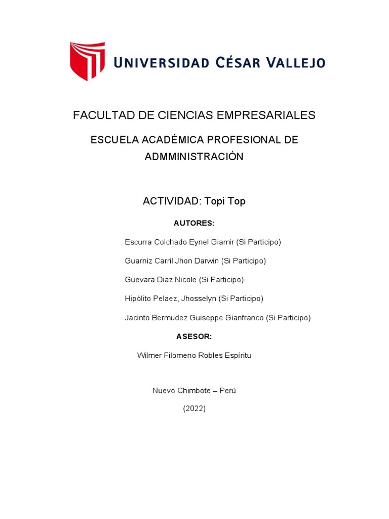 GRUPO 4 Topi Top Management by Re. | PDF | Gestión de recursos humanos ...