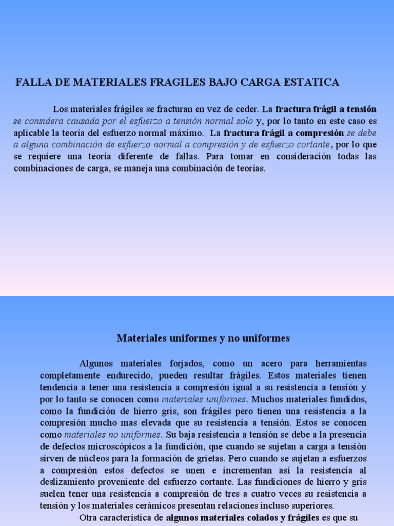 2 Materiales Fragiles | Descargar gratis PDF | Fractura | Ingeniero civil