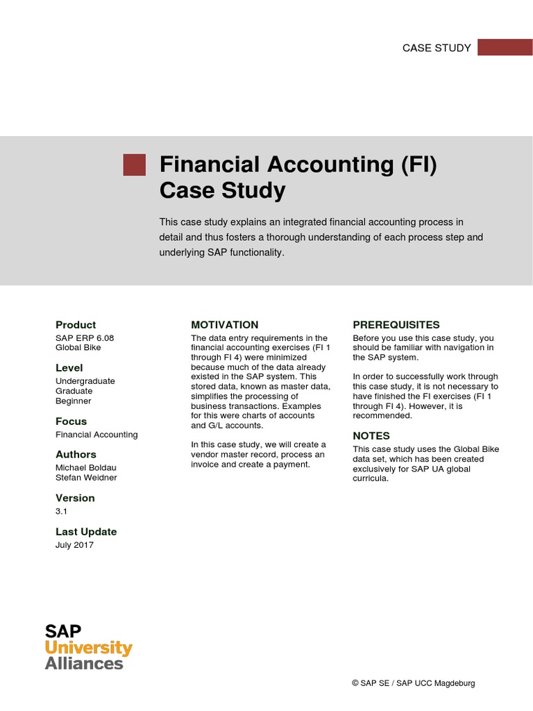 25052022-Intro ERP Using GBI Case Study FI en v3.1 | PDF | Accounts Payable | Debits And Credits