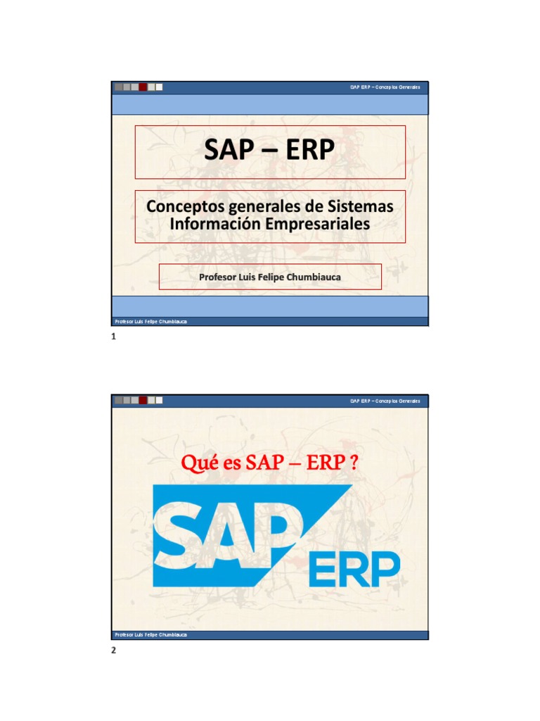 SAP ERP ConceptoGeneral 24032022 | PDF | Planificación de recursos ...