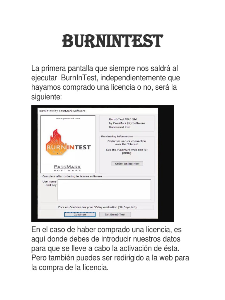 Guía para usar BurnInTest eficazmente | PDF | Ingeniería de software ...