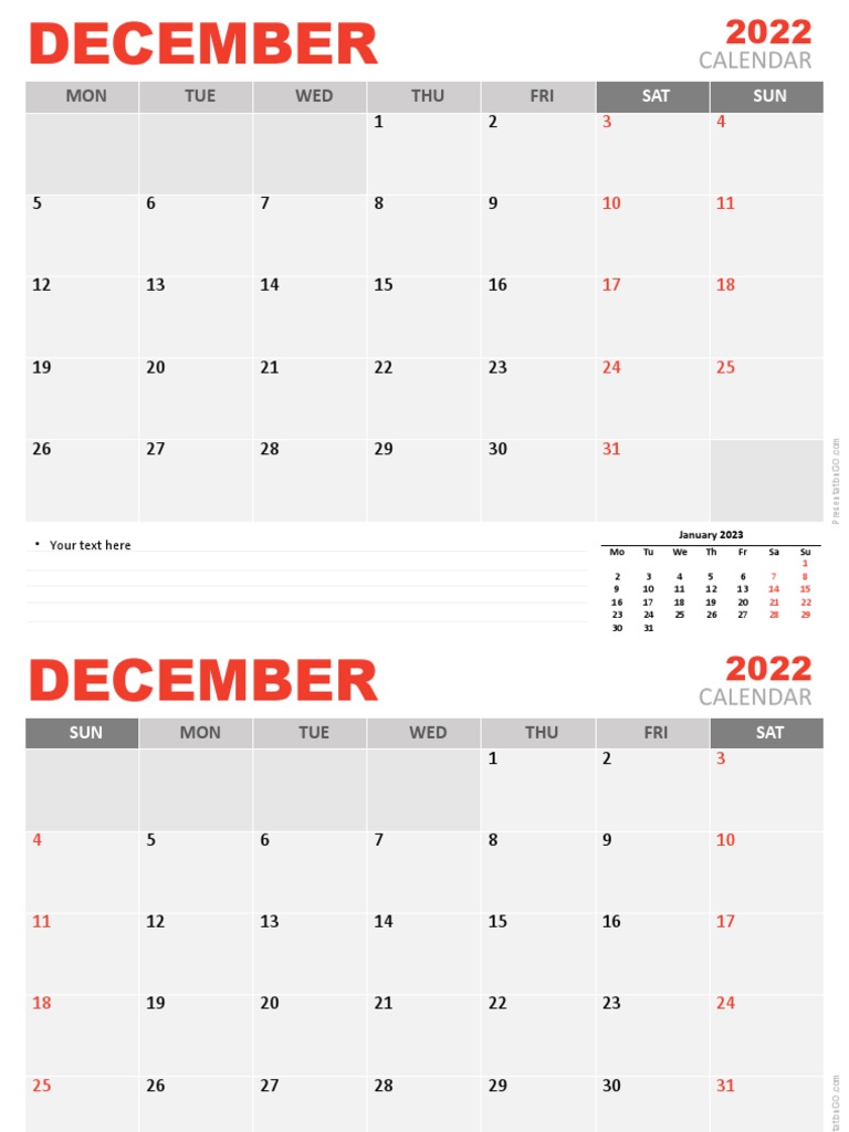 Calendar: MON TUE WED THU FRI | PDF