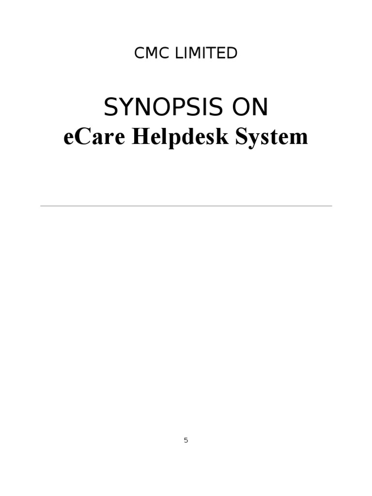 3 Synopsys Ecare | PDF | Java (Software Platform) | Java (Programming Language)