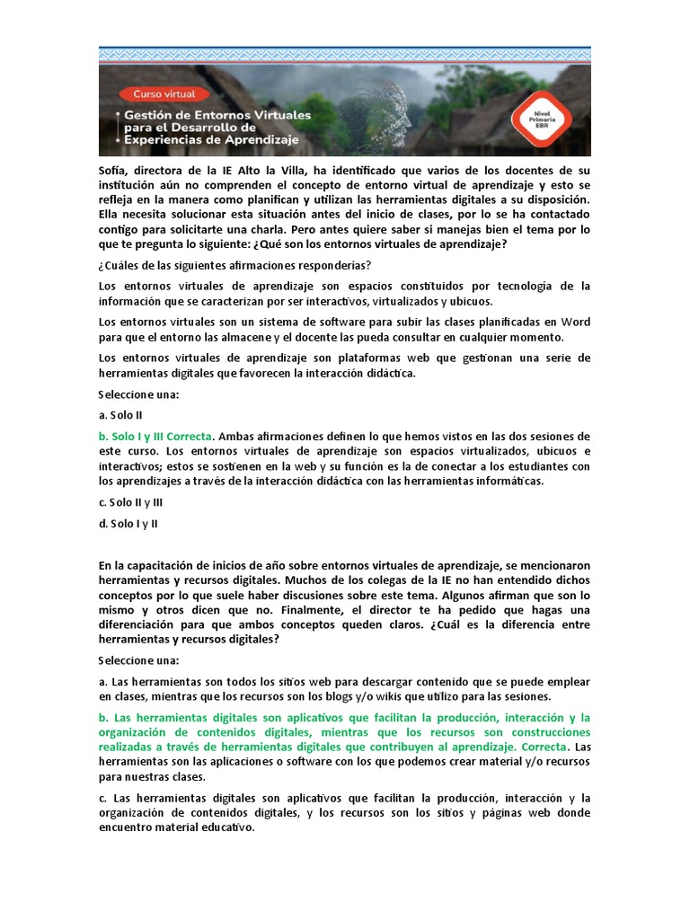 Cuestionario Desarrado Gestion de Entornos Virtuales | PDF | Red ...