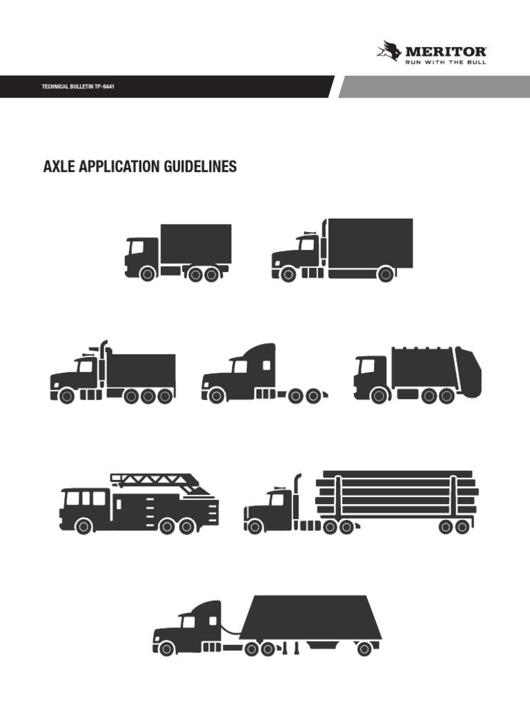 Identificador Ejes Meritor | PDF | Transmission (Mechanics) | Axle