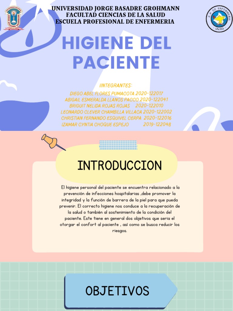 Higiene Del Paciente | PDF | Enfermería | Lavado de manos