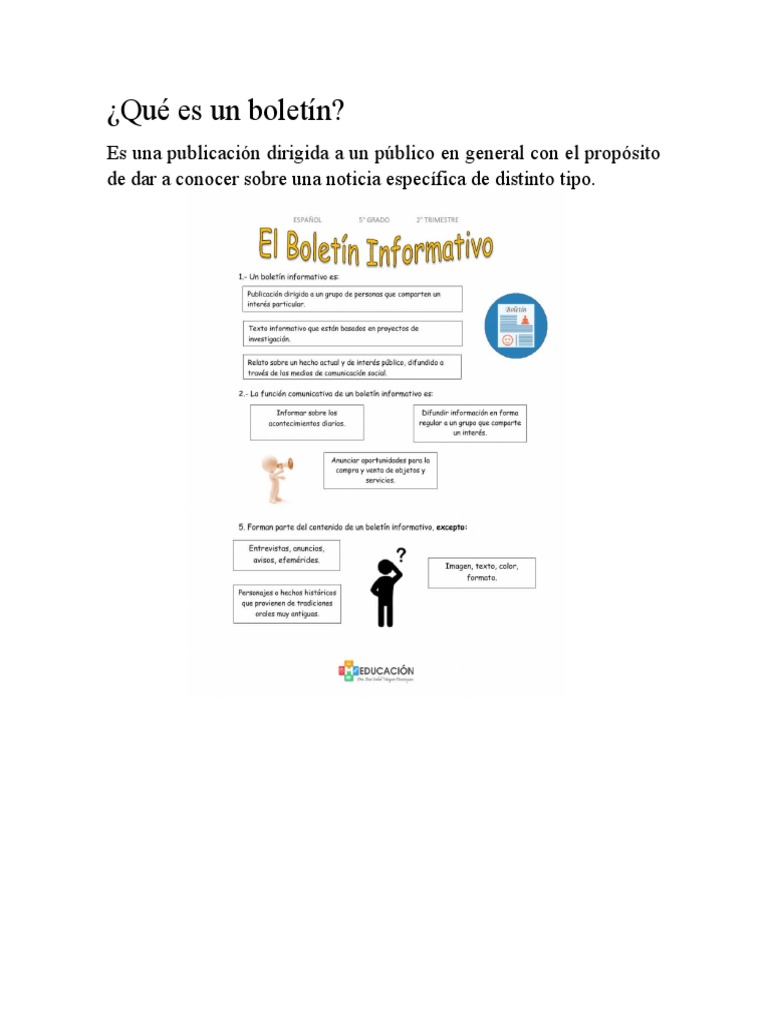 Qué Es Un Boletín | PDF | Política