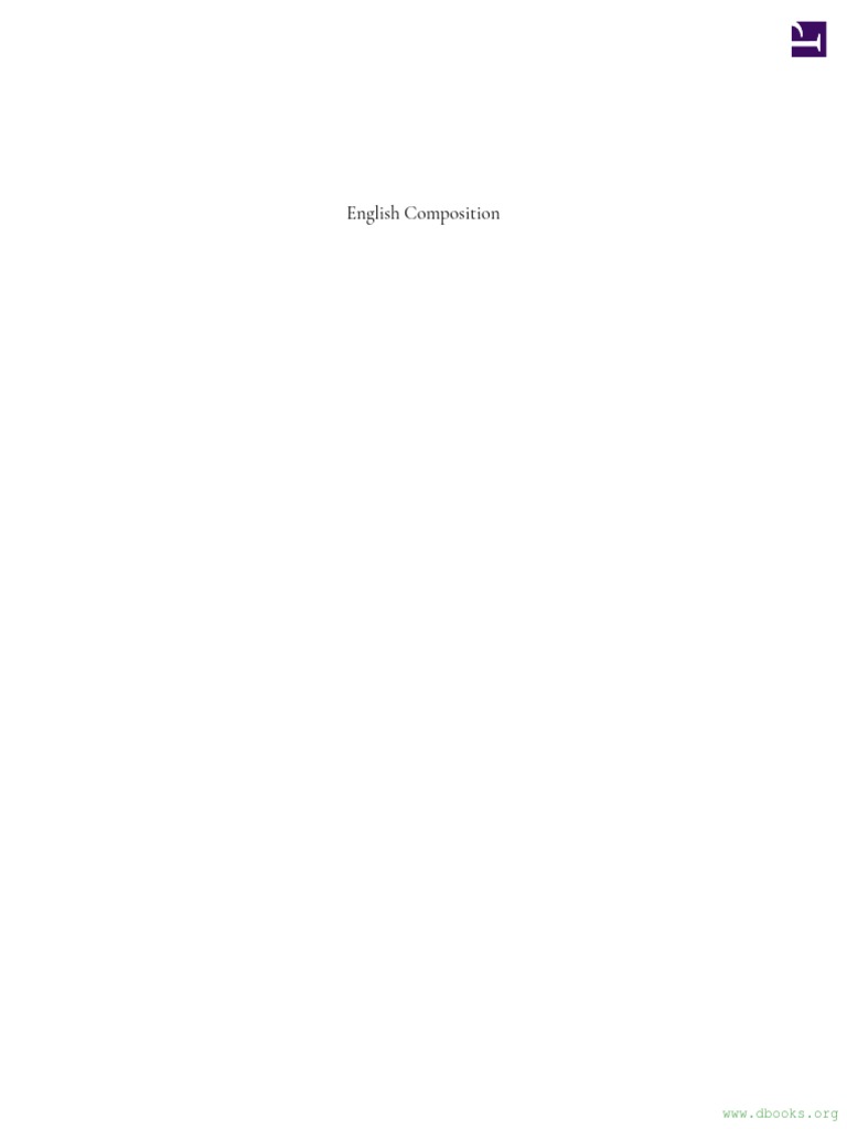 English Composition | PDF | Rhetoric | Essays