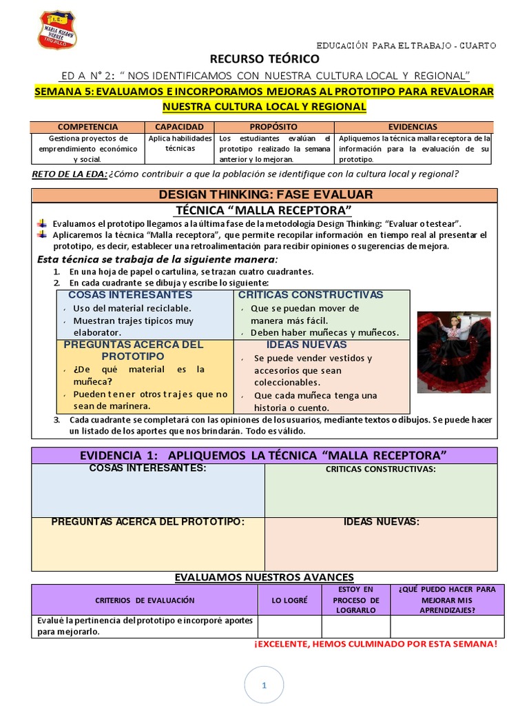 Semana 5 Ept | PDF | Evaluación | Aprendizaje