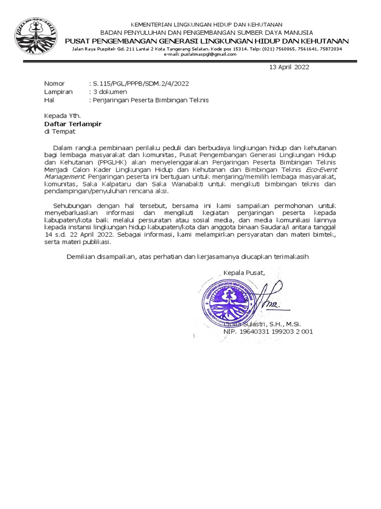 Surat Undangan Open Recruitment Bimtek - 14april | PDF Surat Undangan Open Recruitment Bimtek - 14april | PDF