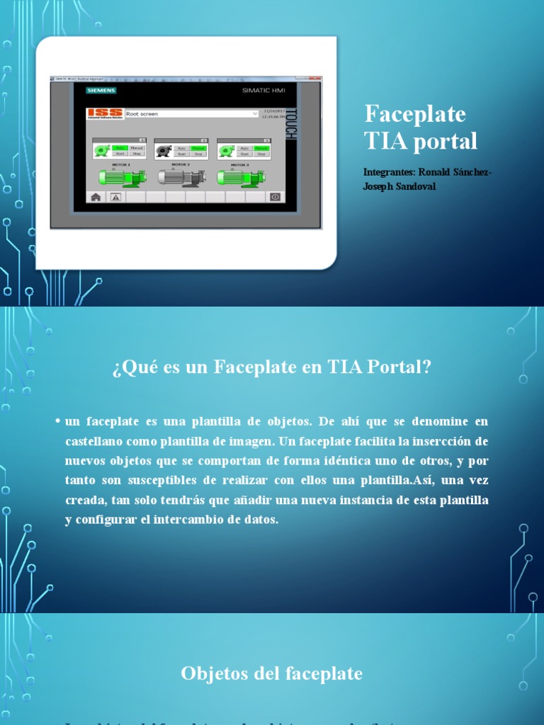 Faceplate Tía Portal | PDF | Lenguaje de escritura | Scada