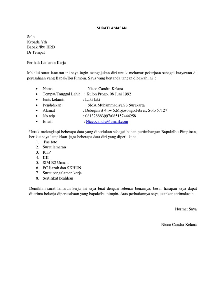 PDF Lamaran Baru Compressed Compressed | PDF