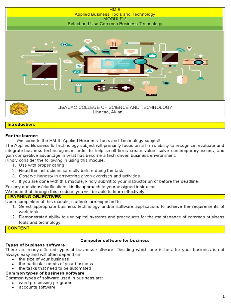 Hm6 Module3 Pdf Software As A Service Databases