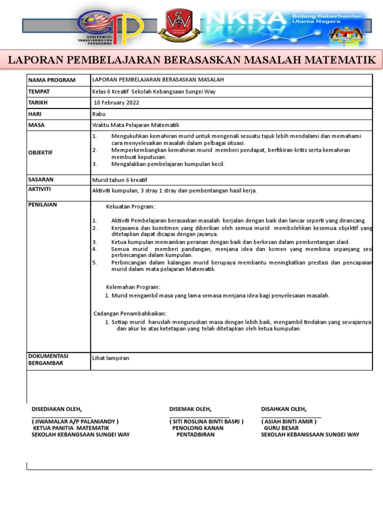 Laporan Problem Based Learning | PDF