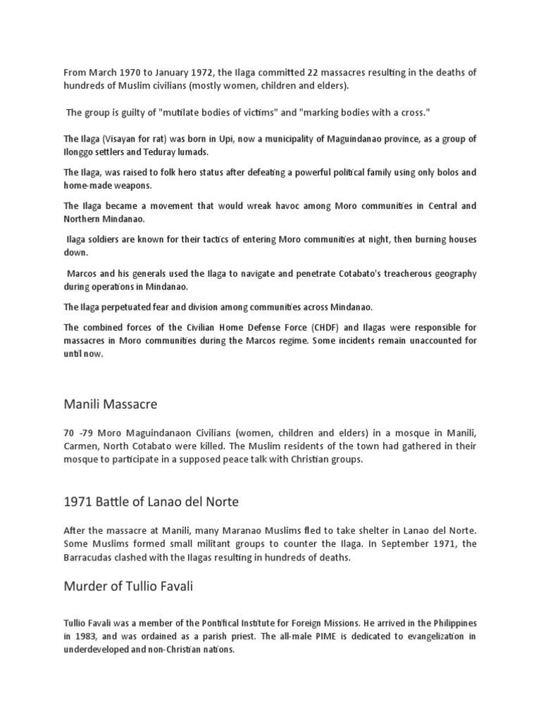 Ilaga Movement | PDF | Human Rights Abuses | Violence