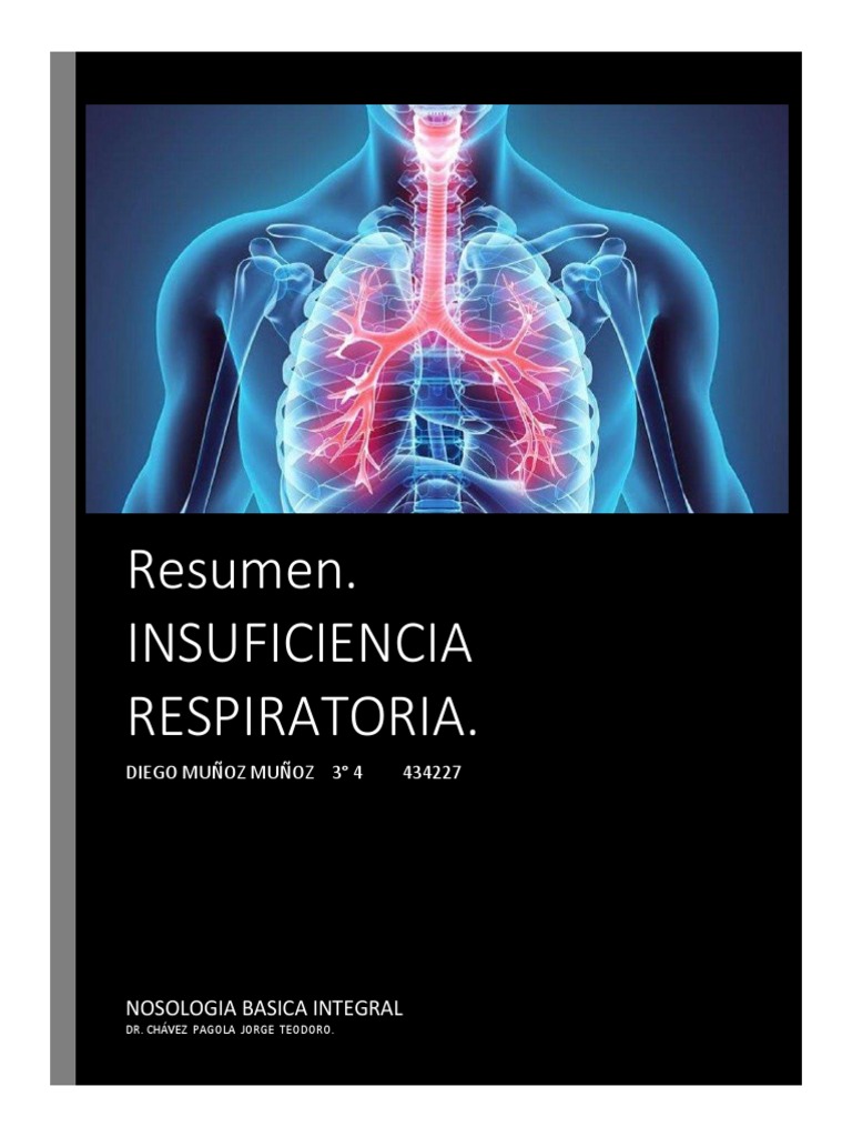 Resumen Insuficiencia Respiratoria | PDF | Tos | Sistema respiratorio