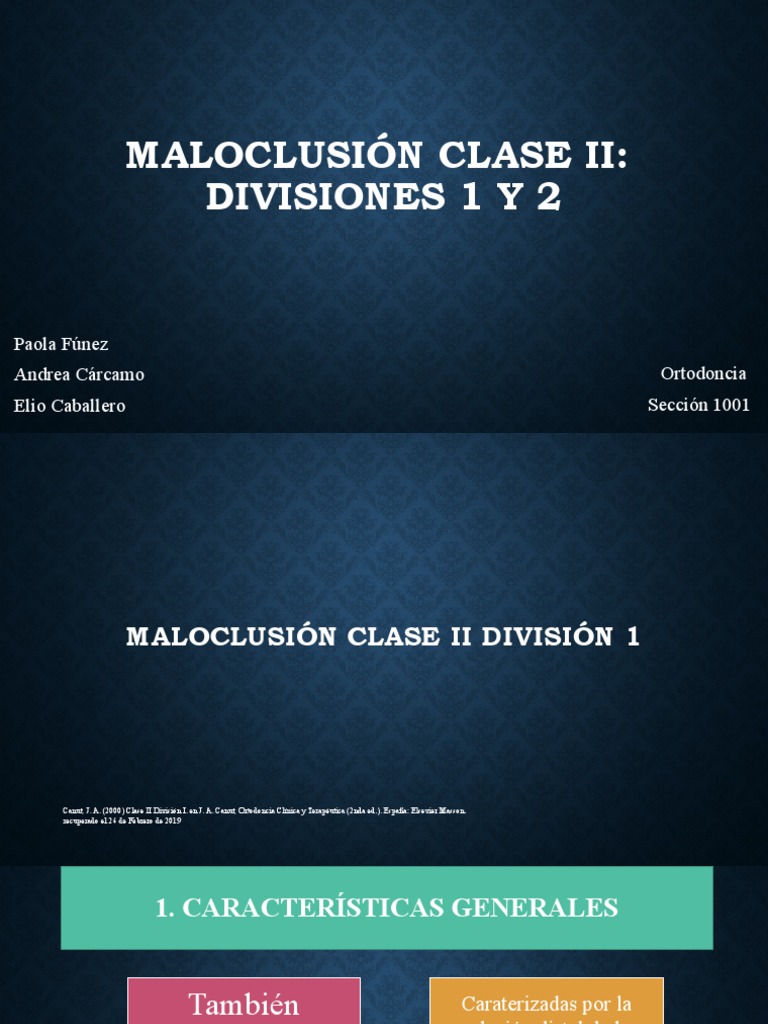 Maloclusión Clase II Division 1 y 2 | PDF | Ortodoncia | Odontología