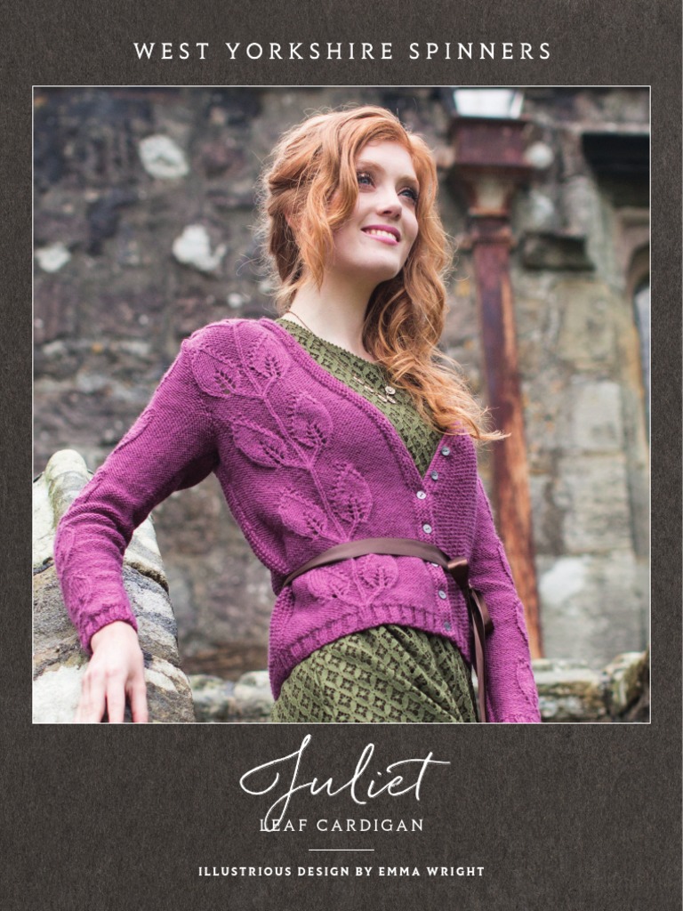 Juliet Leaf Cardigan Pattern in West Yorkshire Spinners Illustrious ...