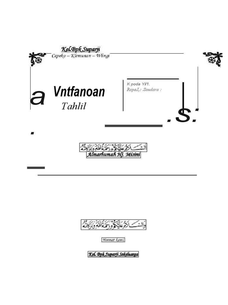 Terbaru 22+ Download Bingkai Undangan Word | PDF