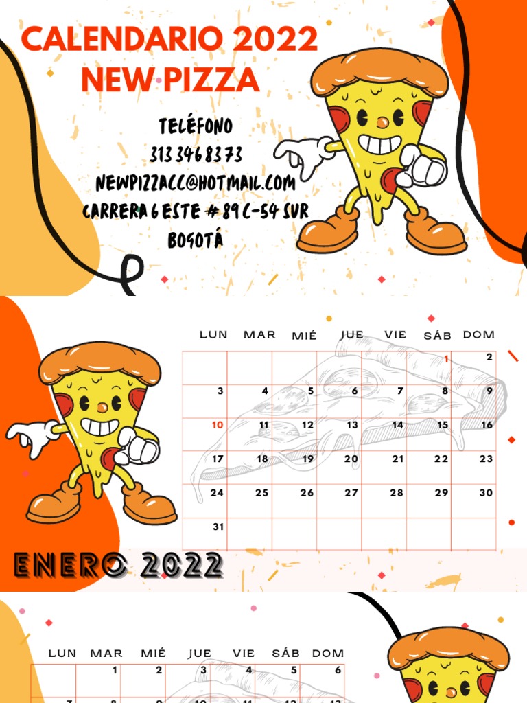 Calendario New Pizza | PDF