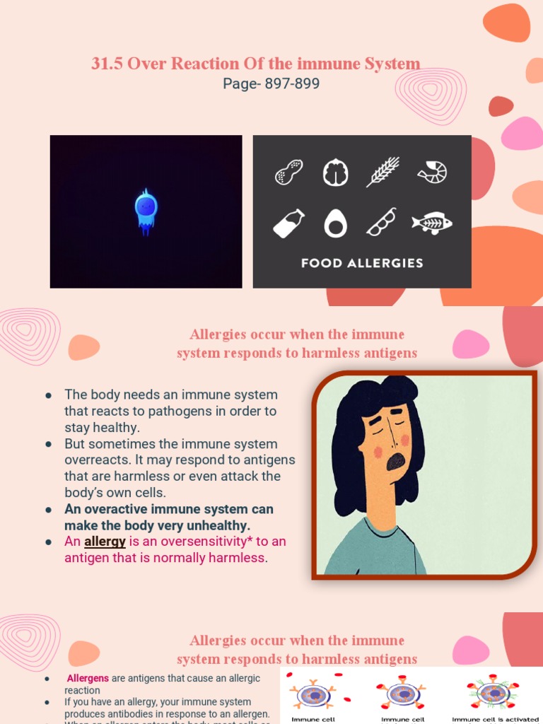 31.5-Overreaction of The Immune System With Videos - Edited | PDF | Allergy | Allergen