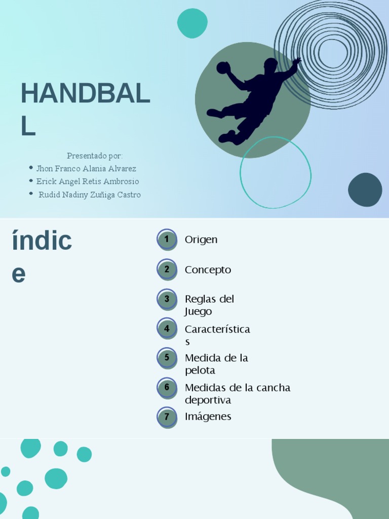 Handball | PDF | Pelota | Juegos de habilidad física