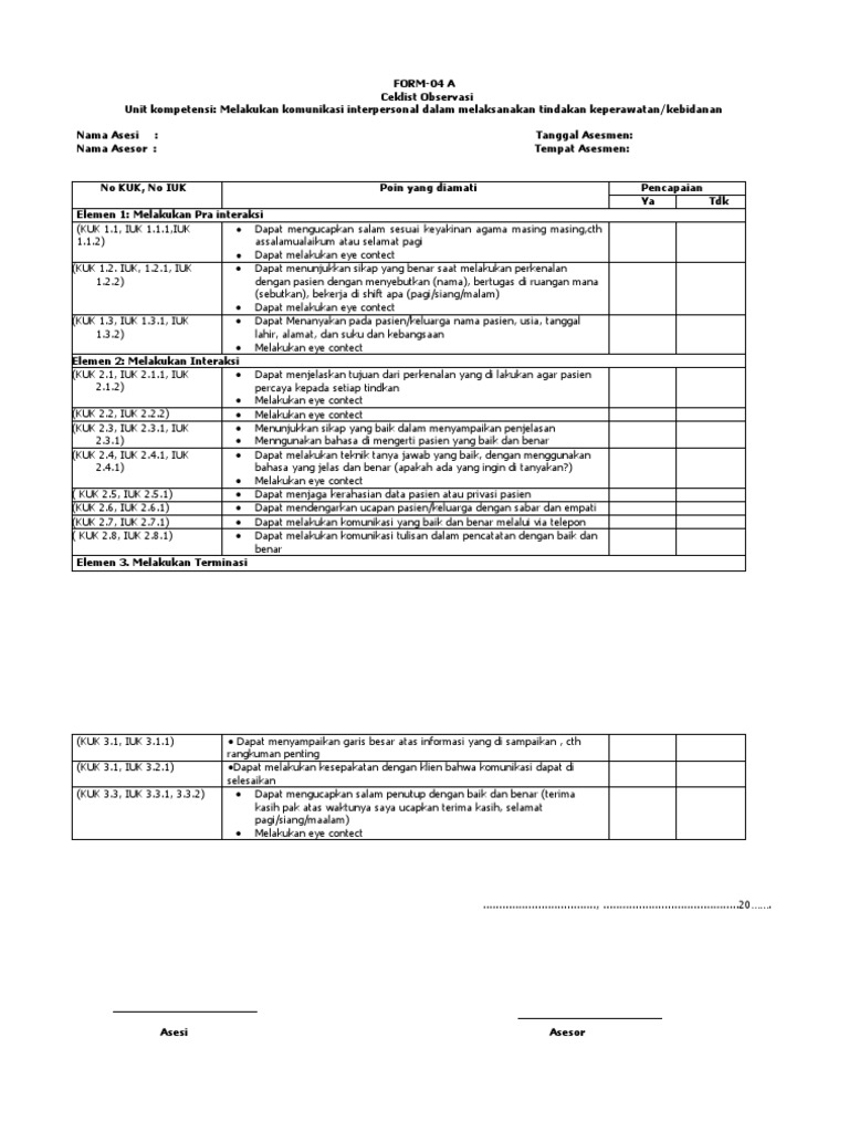 FORM 4 A Komunikasi Interpersonal | PDF