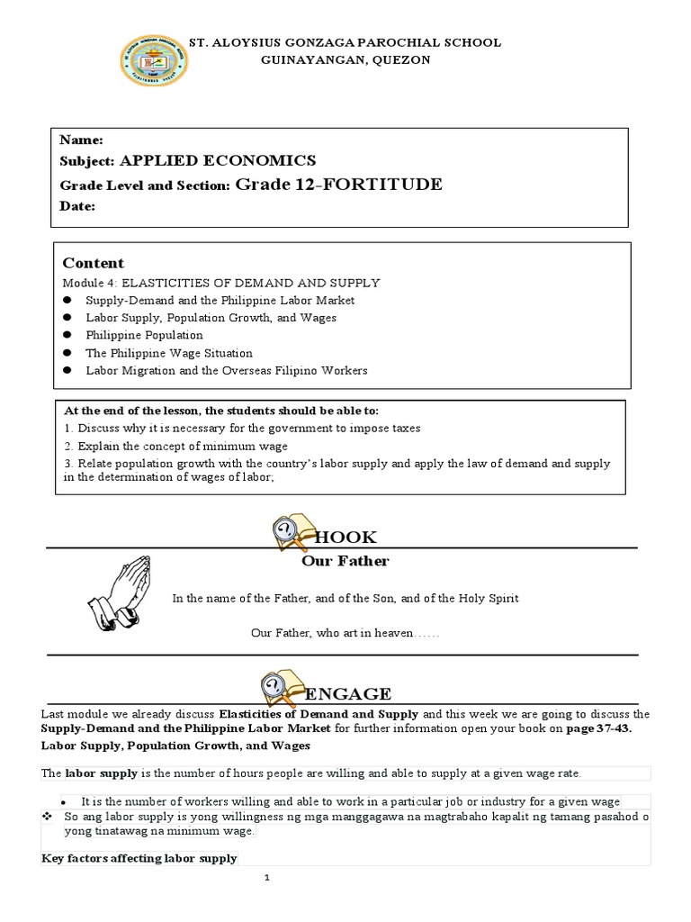 Applied Economics - Week 5 | PDF | Labour Economics | Migrant Worker