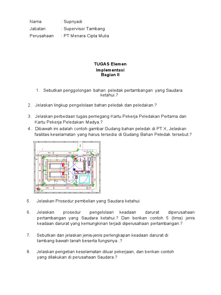 Tugas Elemen IV B (Firmansyah) (Supriyadi PT Menara Cipta Mulia) | PDF