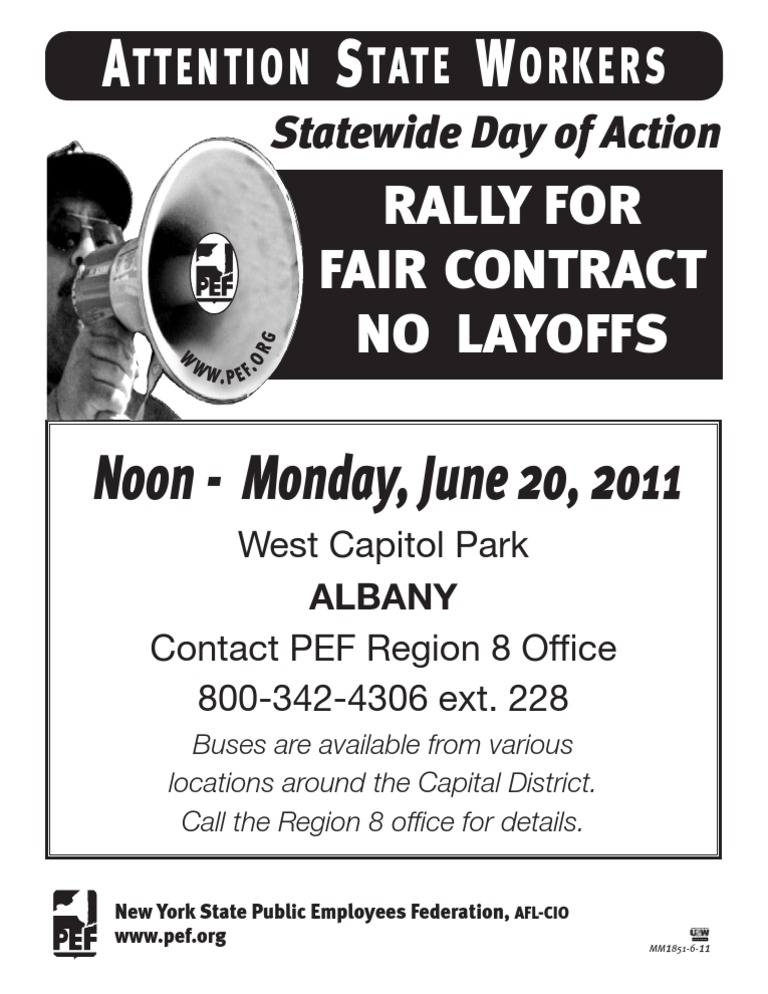Layoff Rally Flyer-Region8 | PDF | Politics | Law