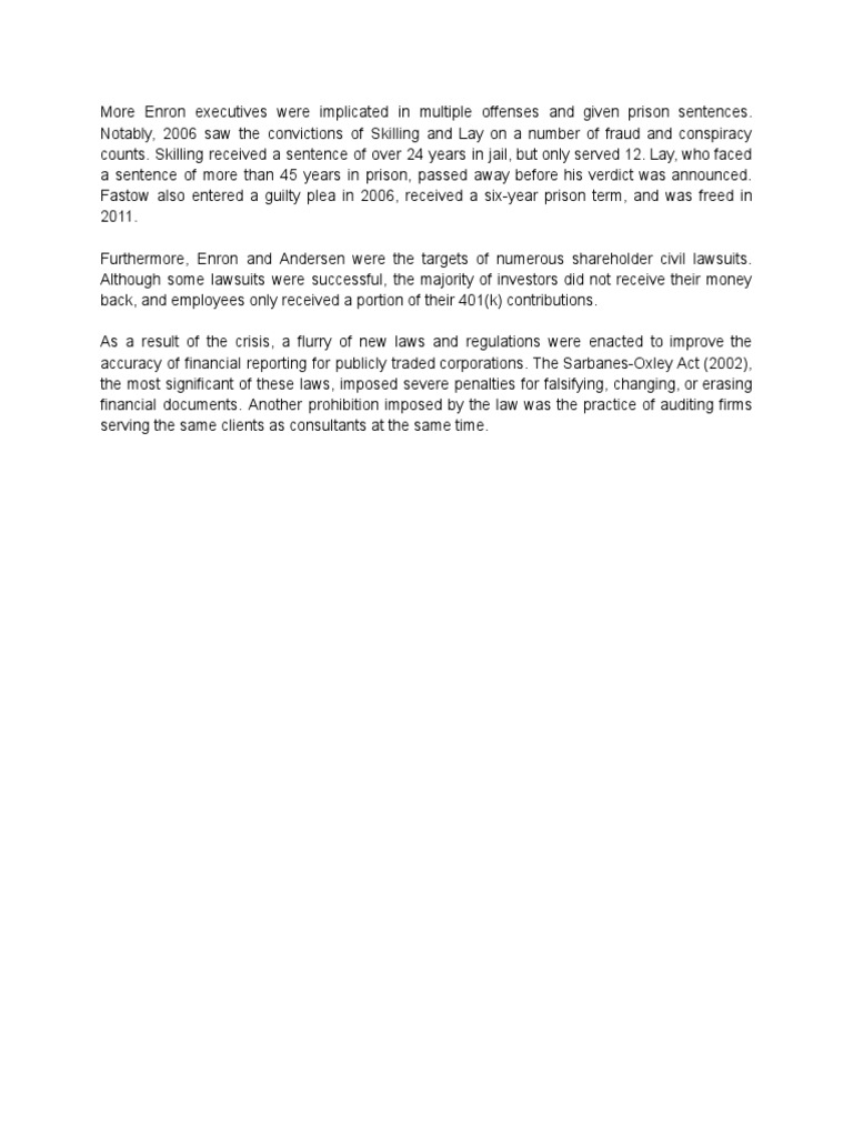 Enron | PDF | Law
