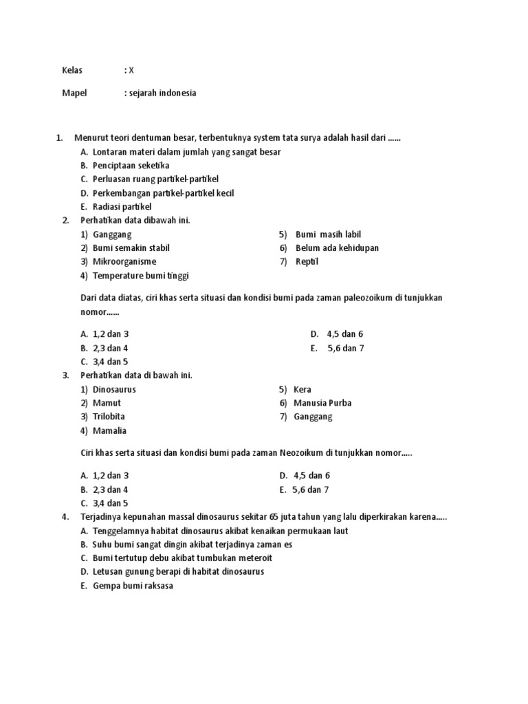 Sejarah Indonesia Pak Lomo | PDF