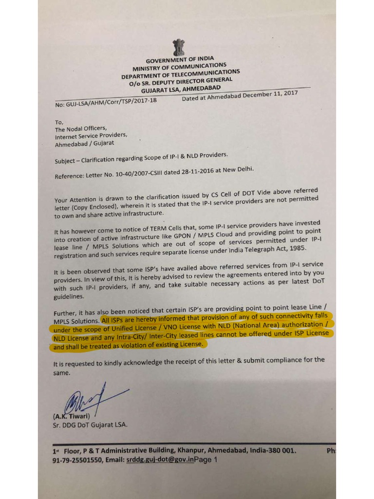 DOT & DST - Letter | PDF