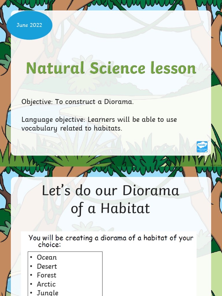 Habitat Diorama Project Guide | PDF | Language Arts & Discipline | Home ...