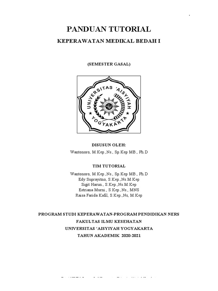 Panduan Tutorial KMB I - 2020 | PDF