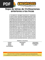 Sopa de Letras de Contaminacion Ambiental | PDF | Contaminación ...