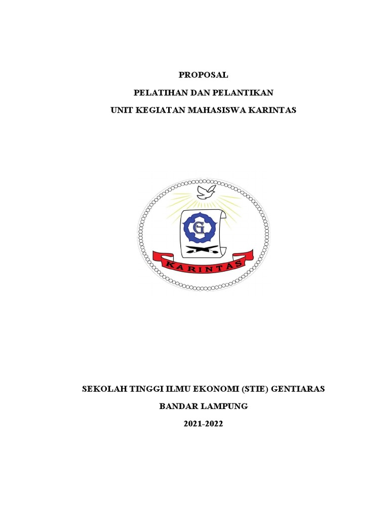 Proposal Pelantikan Ukm Karintas | PDF | Karier & Perkembangan
