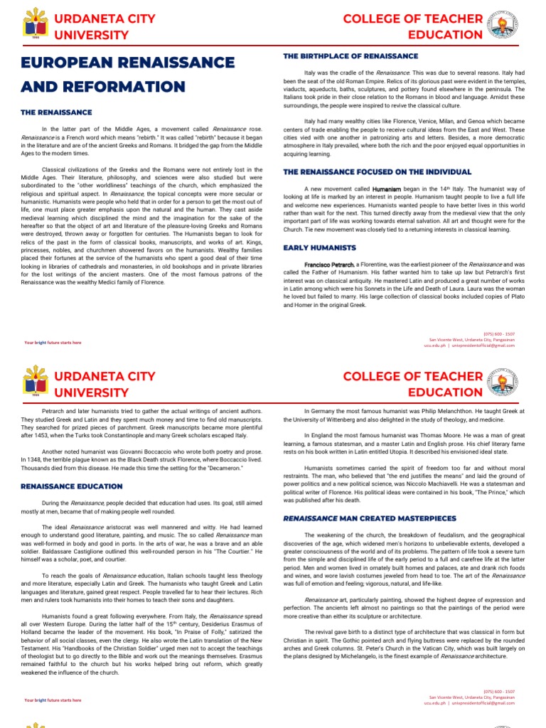 European Renaissance and Reformation | PDF | Martin Luther | Protestantism