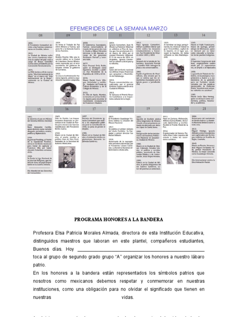 Homenaje Segundo Grado 21-22 | PDF | Inteligencia | México