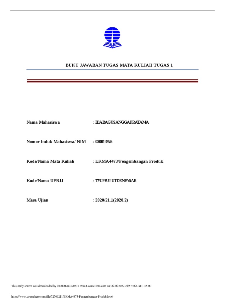 EKMA4473 Pengembangan Produk | PDF