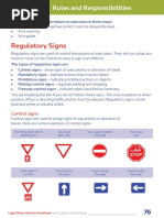 Botswana Road Traffic Signs | PDF | Traffic | Driving