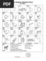Alphabet Chart with Pictures PDF | PDF