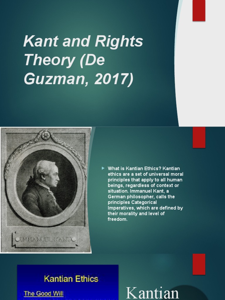 Kant and Rights Theory (De Guzman | PDF | Immanuel Kant | Rights