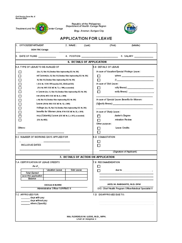 New Leave Form 2020 Program | PDF | Parental Leave | Sick Leave