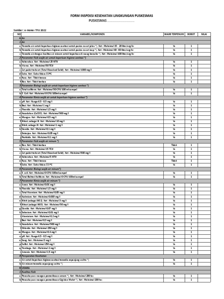 Form IKL Pusk - Pasar, Sklah - E.monef 2022 | PDF