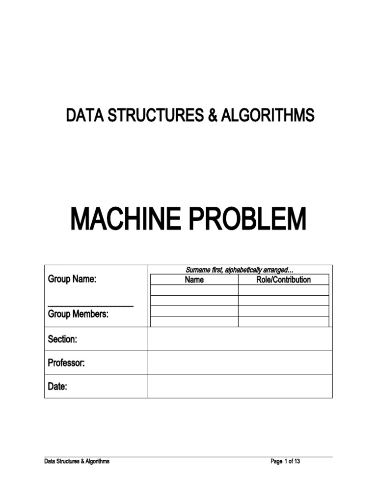 Machine Problem Ccs0015 | Download Free PDF | Algorithms | Computer File