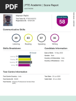 Ielts Score Card | PDF | International English Language Testing System ...